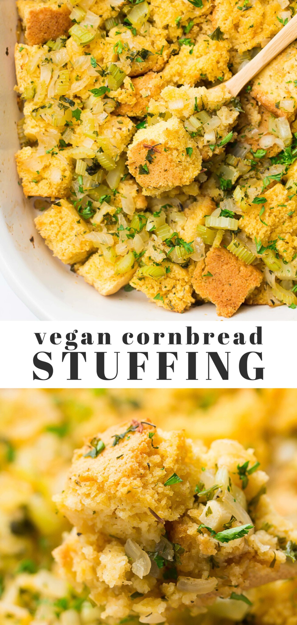 Vegan Cornbread Stuffing - Nora Cooks