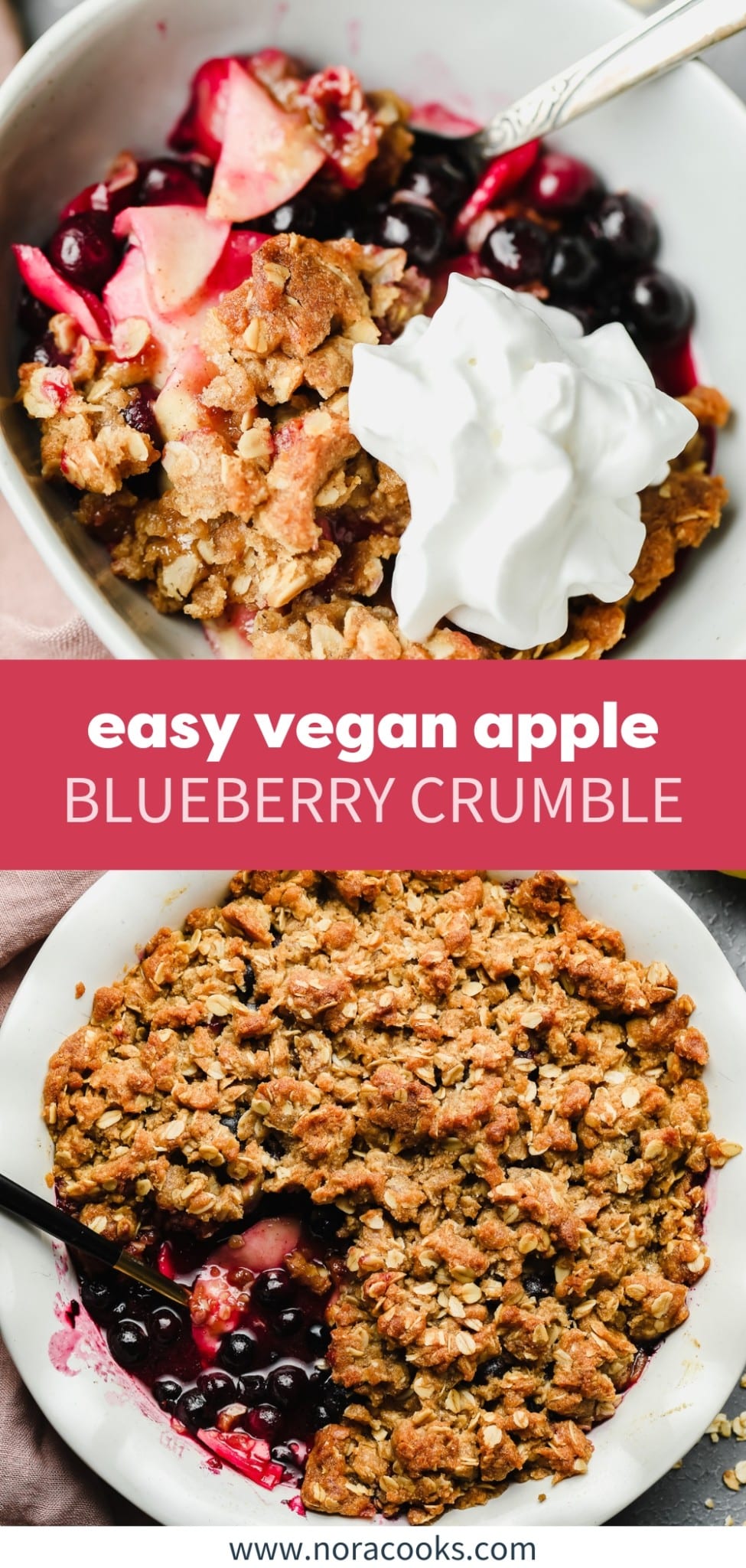 Apple and Blueberry Crumble - Nora Cooks