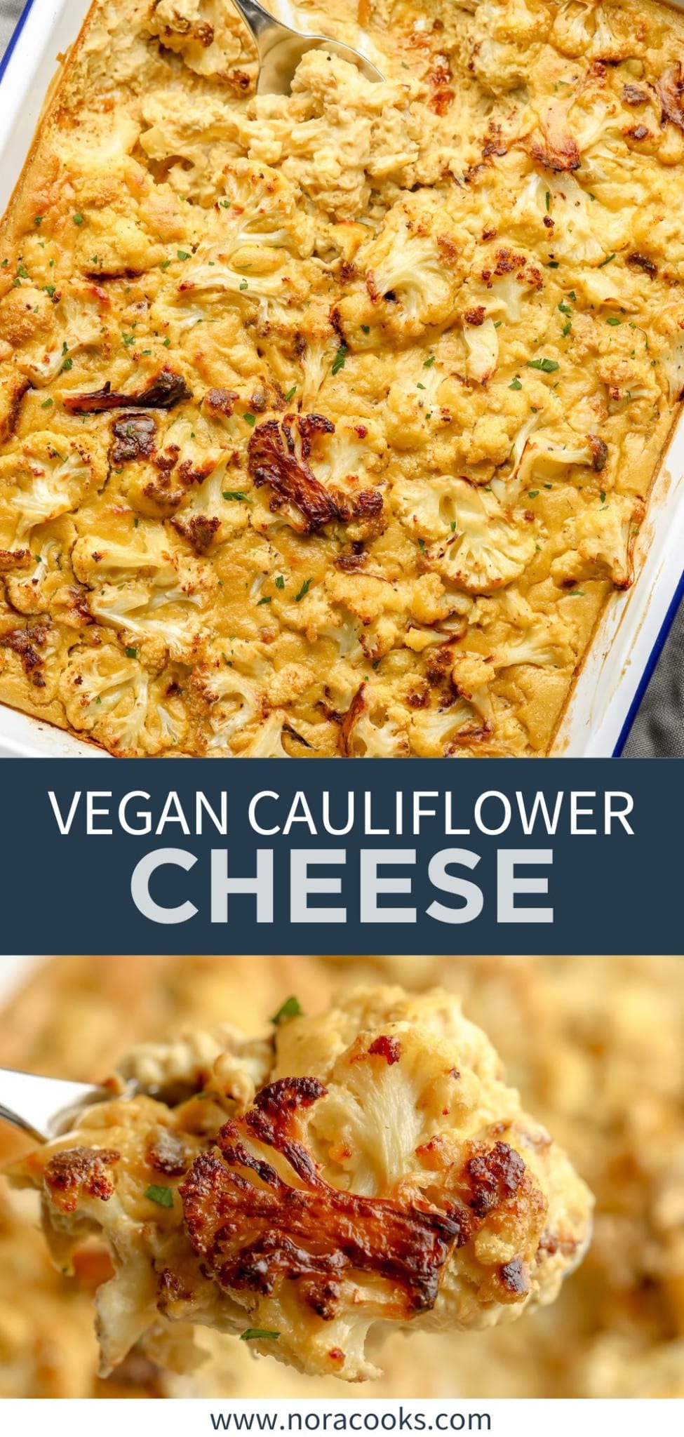 Vegan Cauliflower Cheese - Nora Cooks