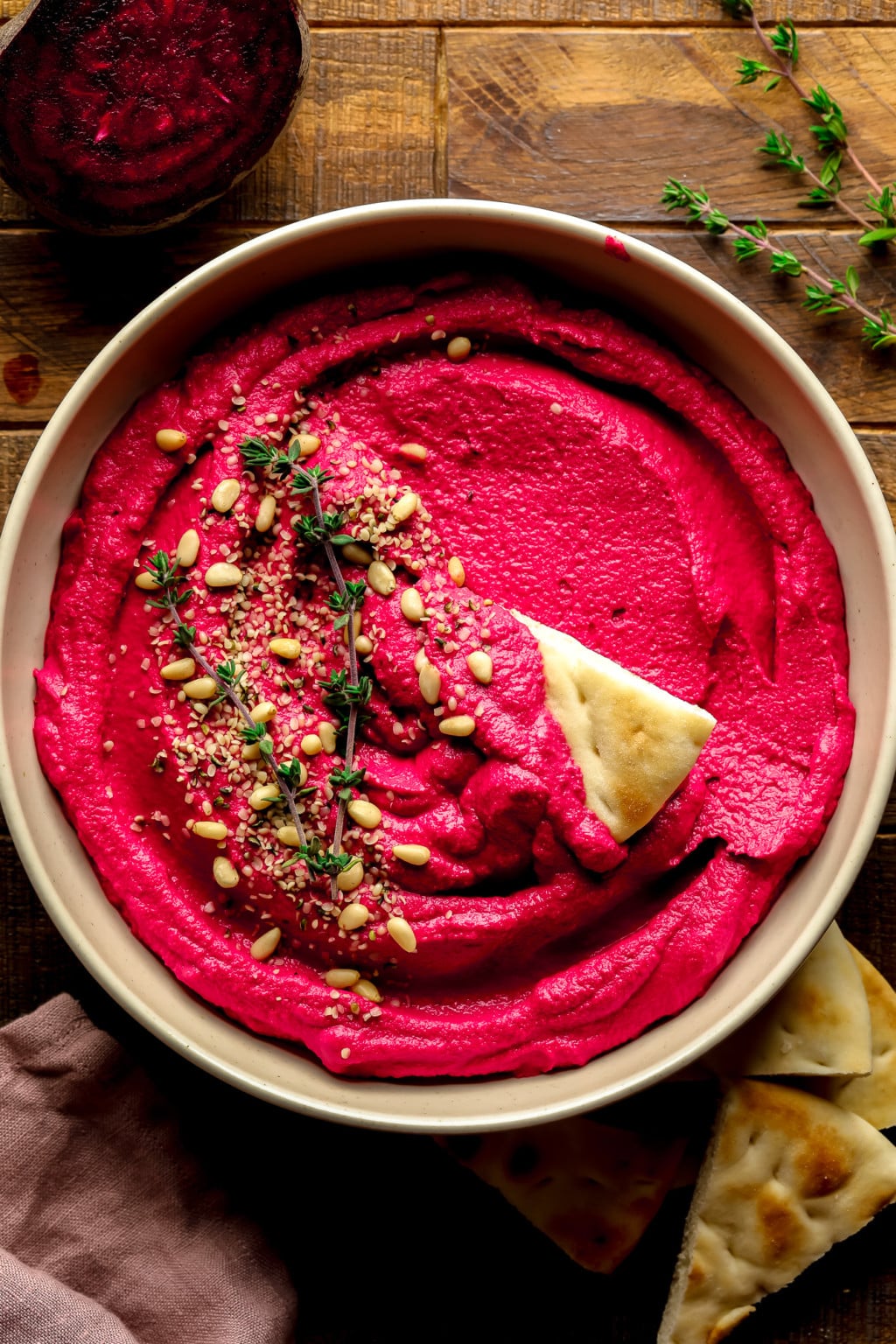 Beet Hummus - Nora Cooks
