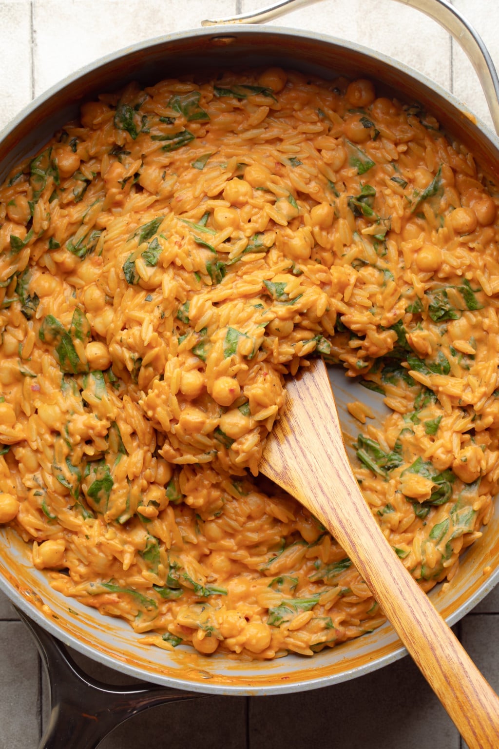 One Pot Creamy Tomato Orzo - Nora Cooks