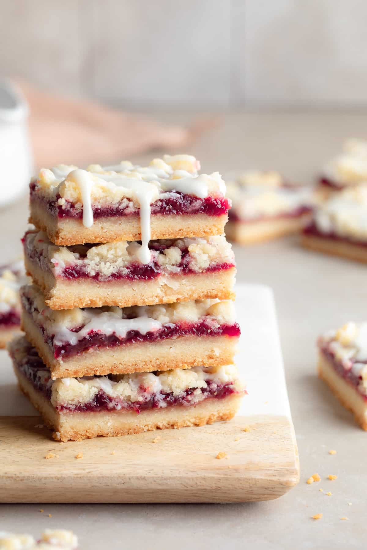 Vegan Raspberry Bars - Nora Cooks