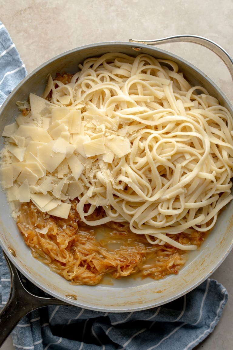 Caramelized Onion Pasta - Nora Cooks