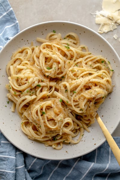 Caramelized Onion Pasta - Nora Cooks